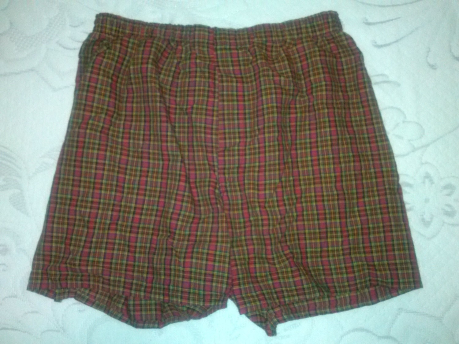 Men's Used Boxers Size Medium Red