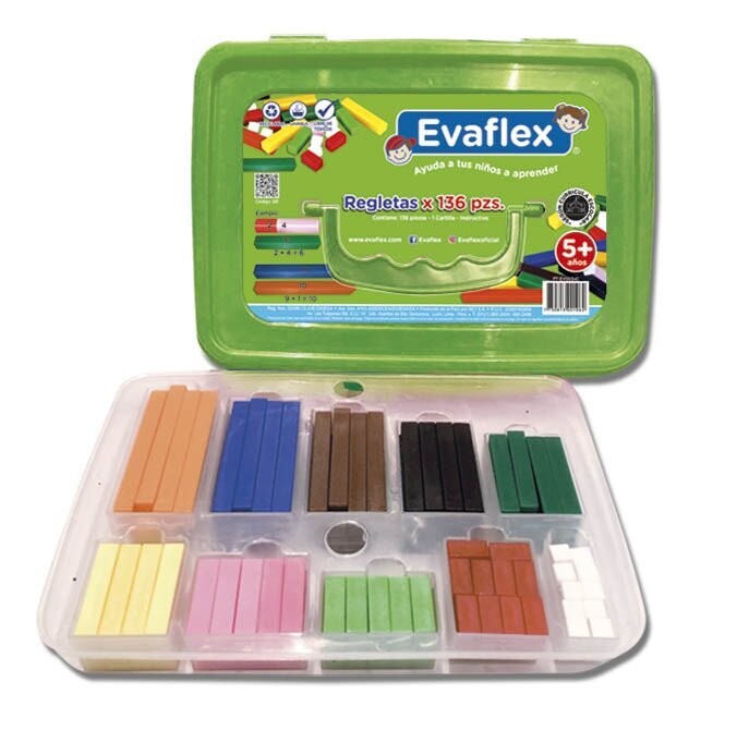 Regletas de Cuisenaire x 136 TAPER EVAFLEX
