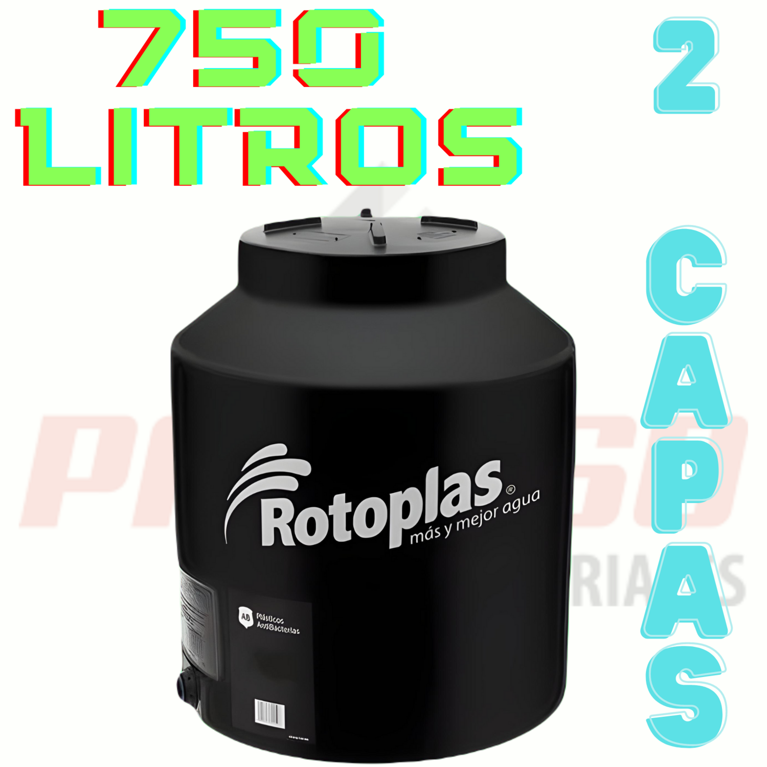 TINACO ROTOPLAS 750 LTS BICAPA S/FILTRO – Catalogo – Materiales El Paraiso