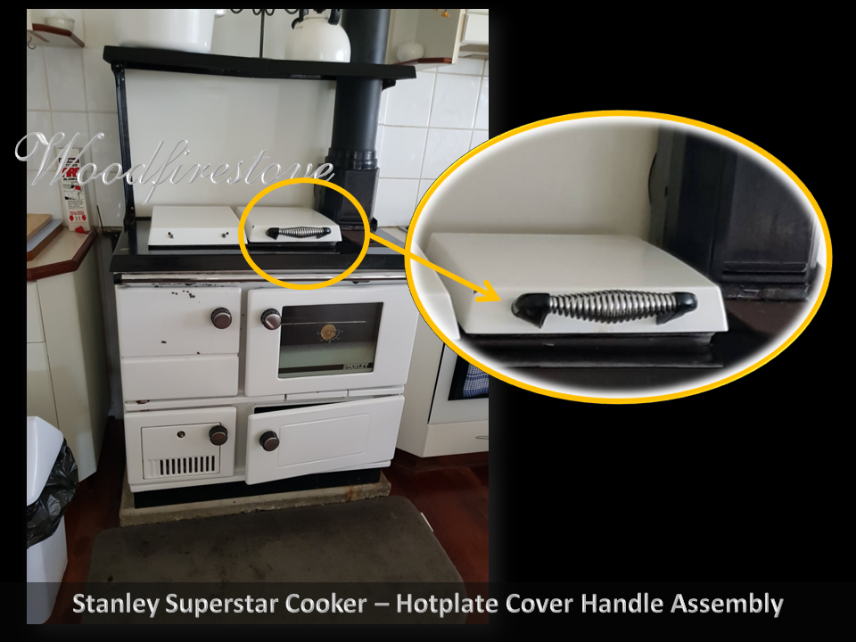 STANLEY SUPER STAR MK2 WOOD STOVE Spring Handle Assembly for Hotplate ...