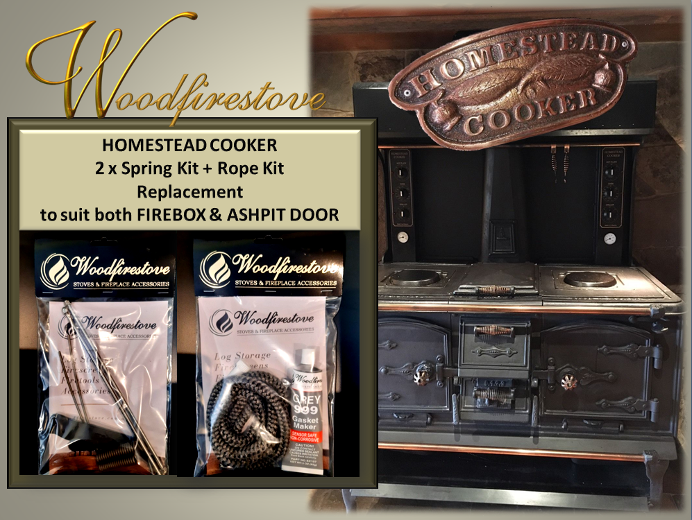 HOMESTEAD COOKER (Set of 2) SPRING KIT and ROPE KIT for FIREBOX ...