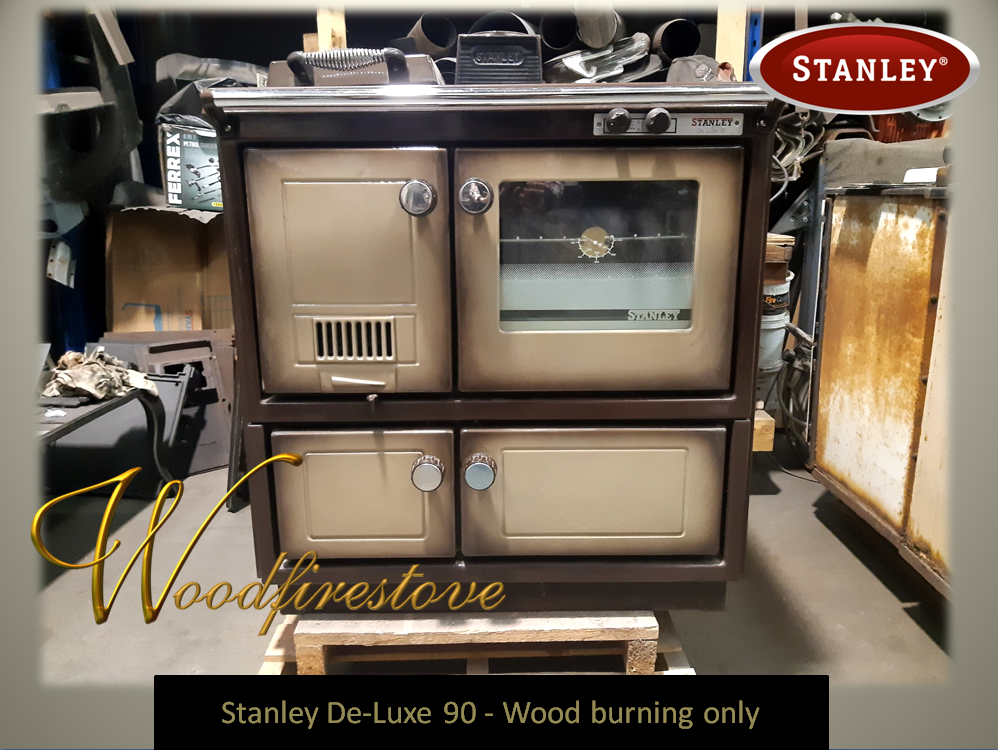 STANLEY WOOD STOVE COOKER (Reconditioned) De-Luxe 90 - Slow Combustion ...