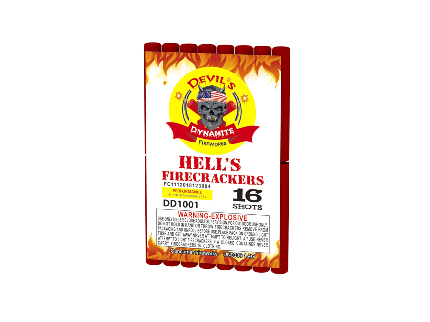 Hell's Firecrackers Full Brick | Uncle Sam's Fireworks
