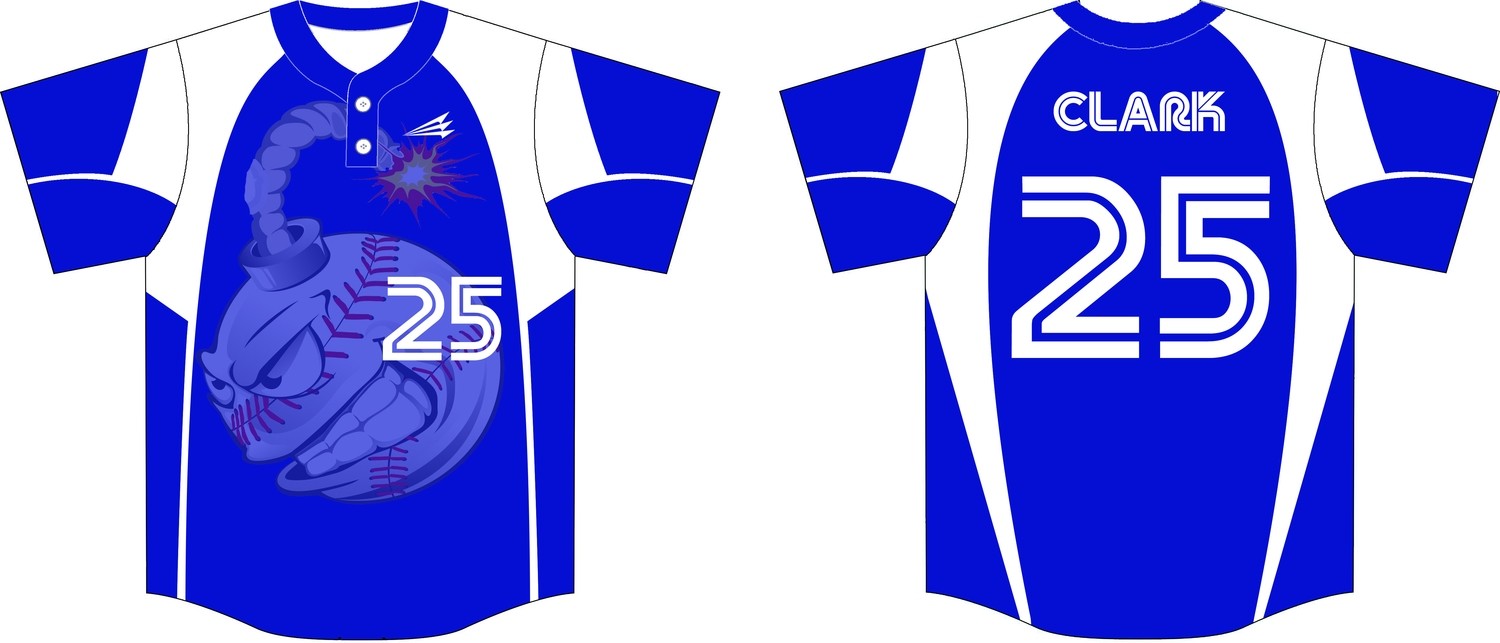 Bomb Squad Custom Baseball Jersey Design #2A