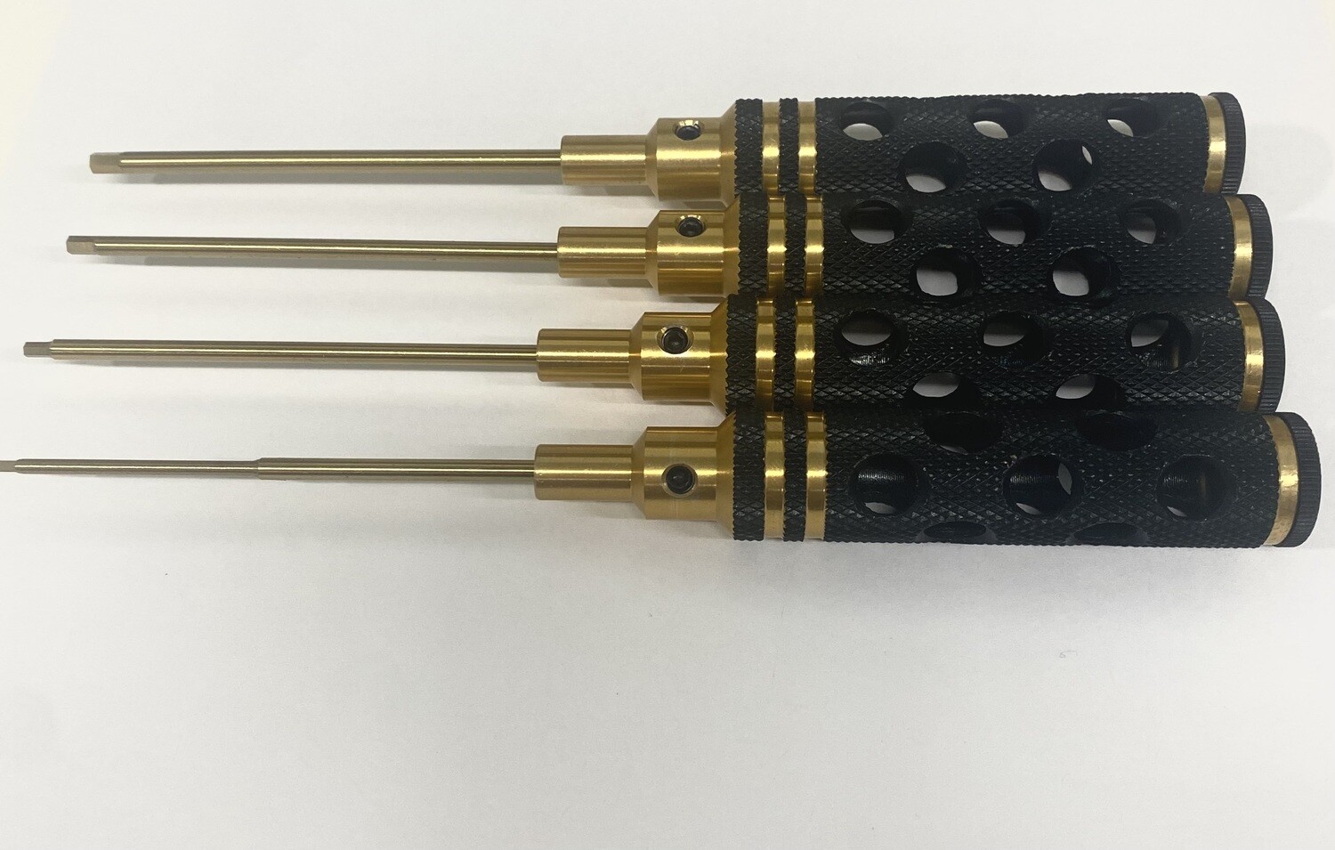 Lightweight Hex Drivers Classic Allen Wrench Set (4PC) (GOLD/BLACK)