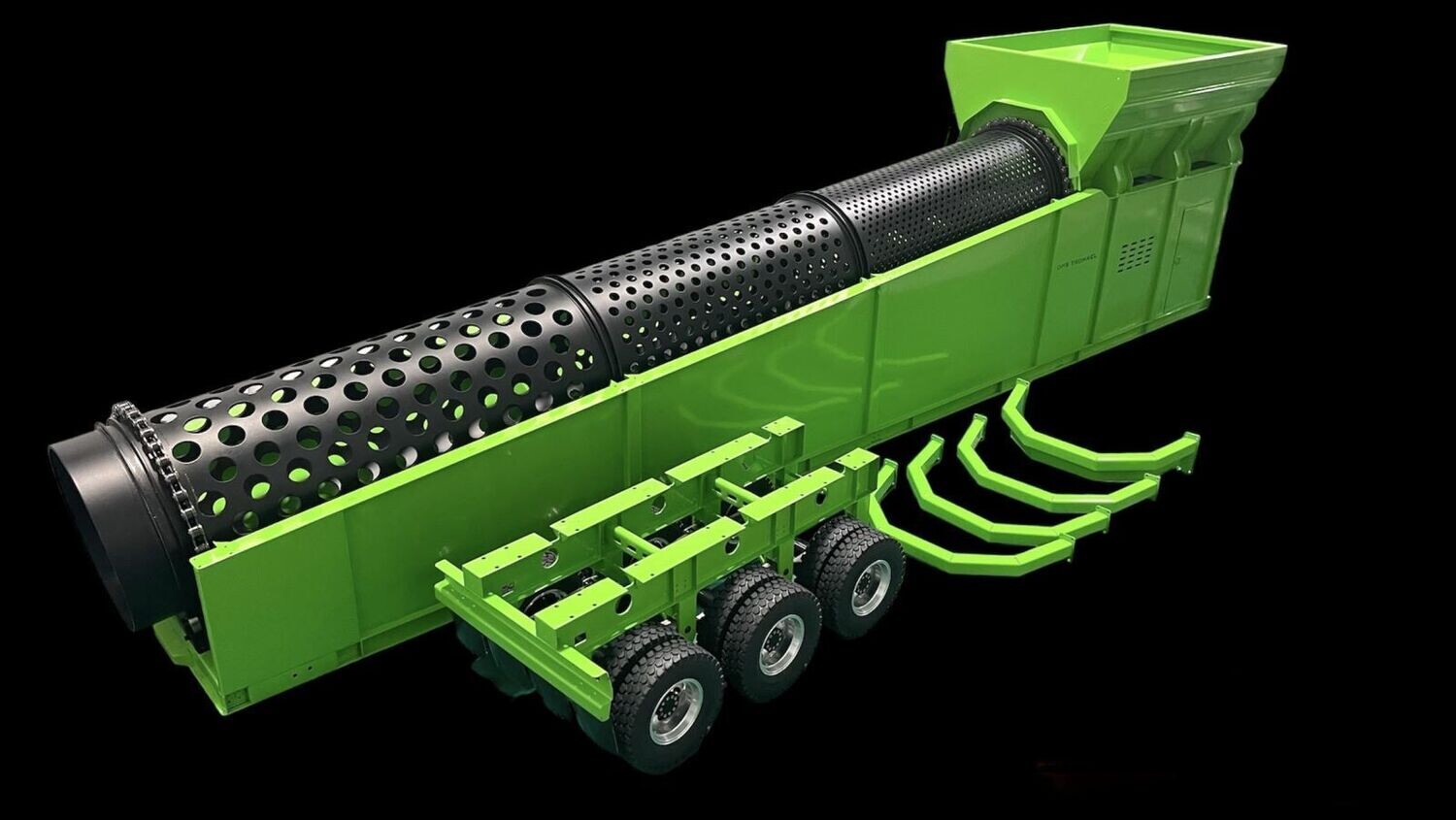 TROMMEL TRAILER 3AXLE RC DPS 1/14 SCALE