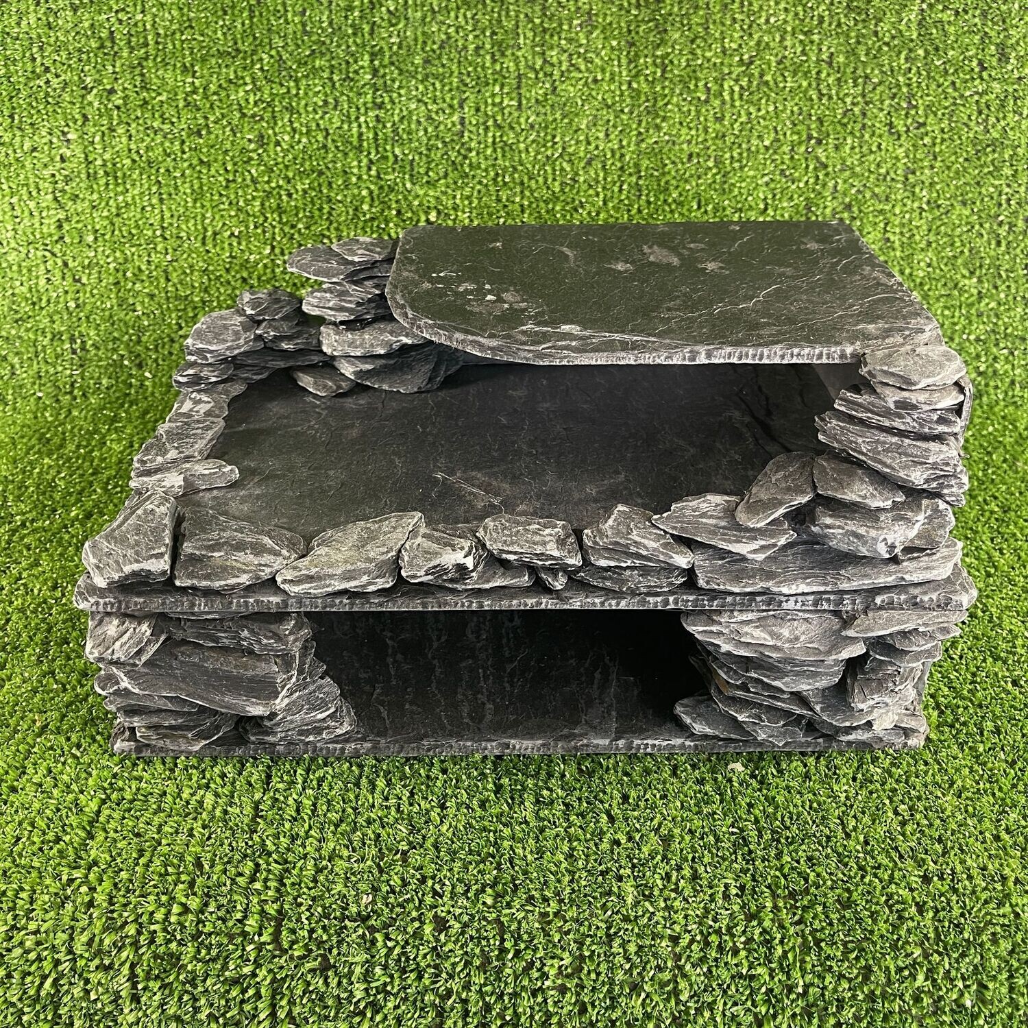 BIG Slate Cave, Axolotl, Bearded Dragons, Reptiles.