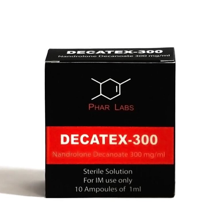 Decatex-300 Decanoato de Nandrolona 10 amp con 300mg/ml. Phar Labs