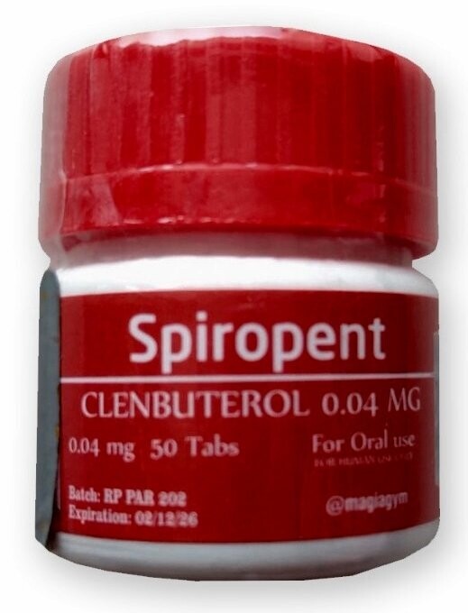Spiropent Clenbuterol 0.4 Mcg 50 Tabletas. Rotterdam