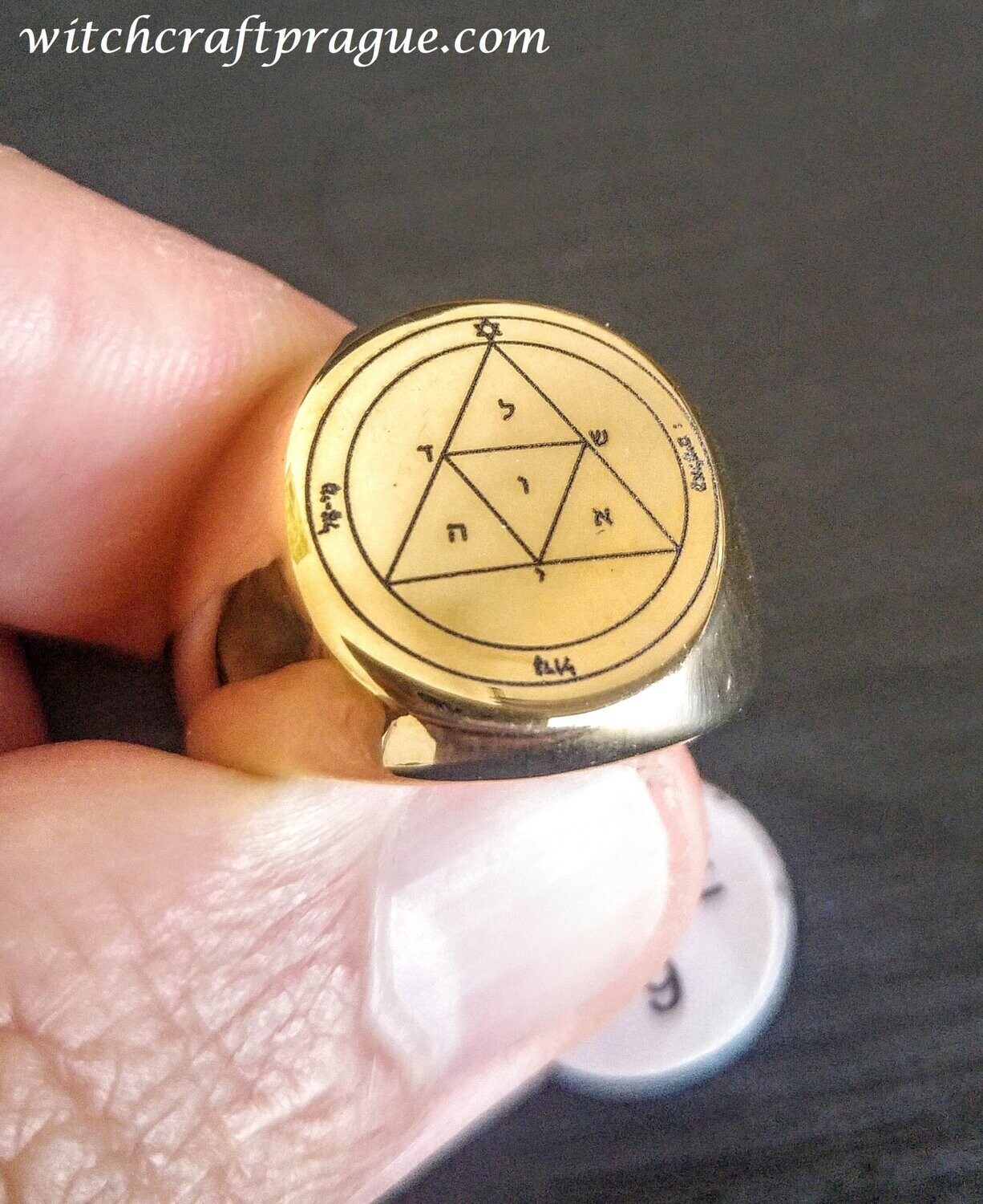 Third Pentacle of Mars ring key of Solomon witchcraft amulet