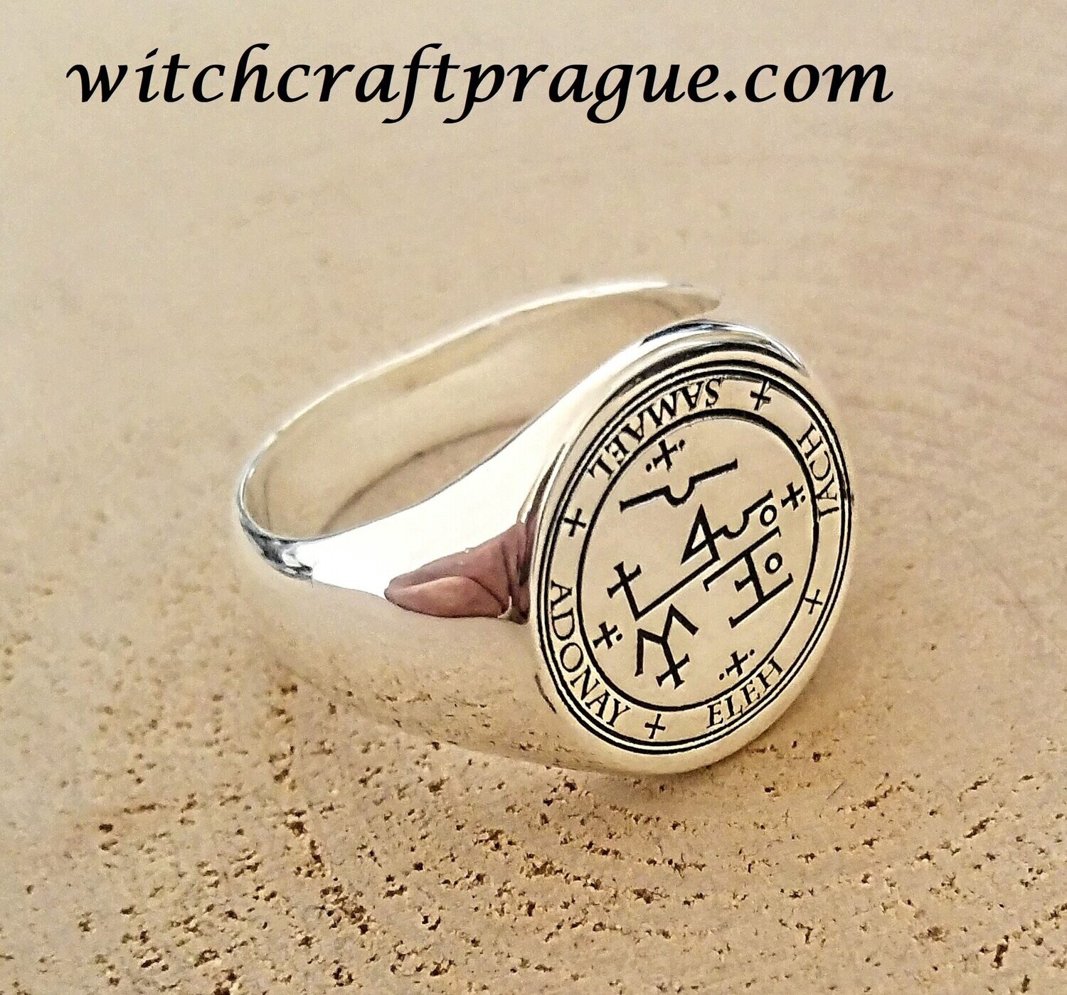 Witchcraft archangel Samael seal ring alchemy amulet