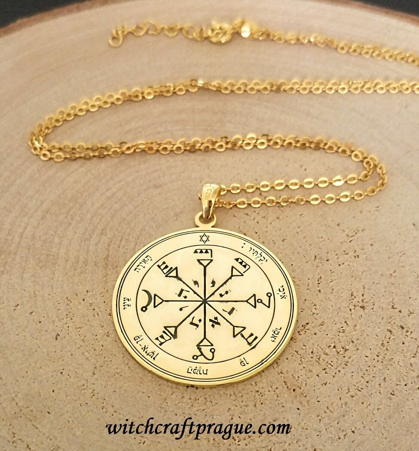Witchcraft Fourth Pentacle of the Sun ring lesser key of Solomon amulet
