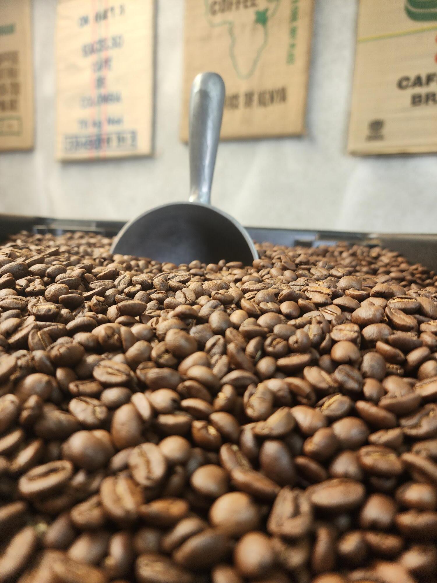 Freshly roasted Redline Coffee