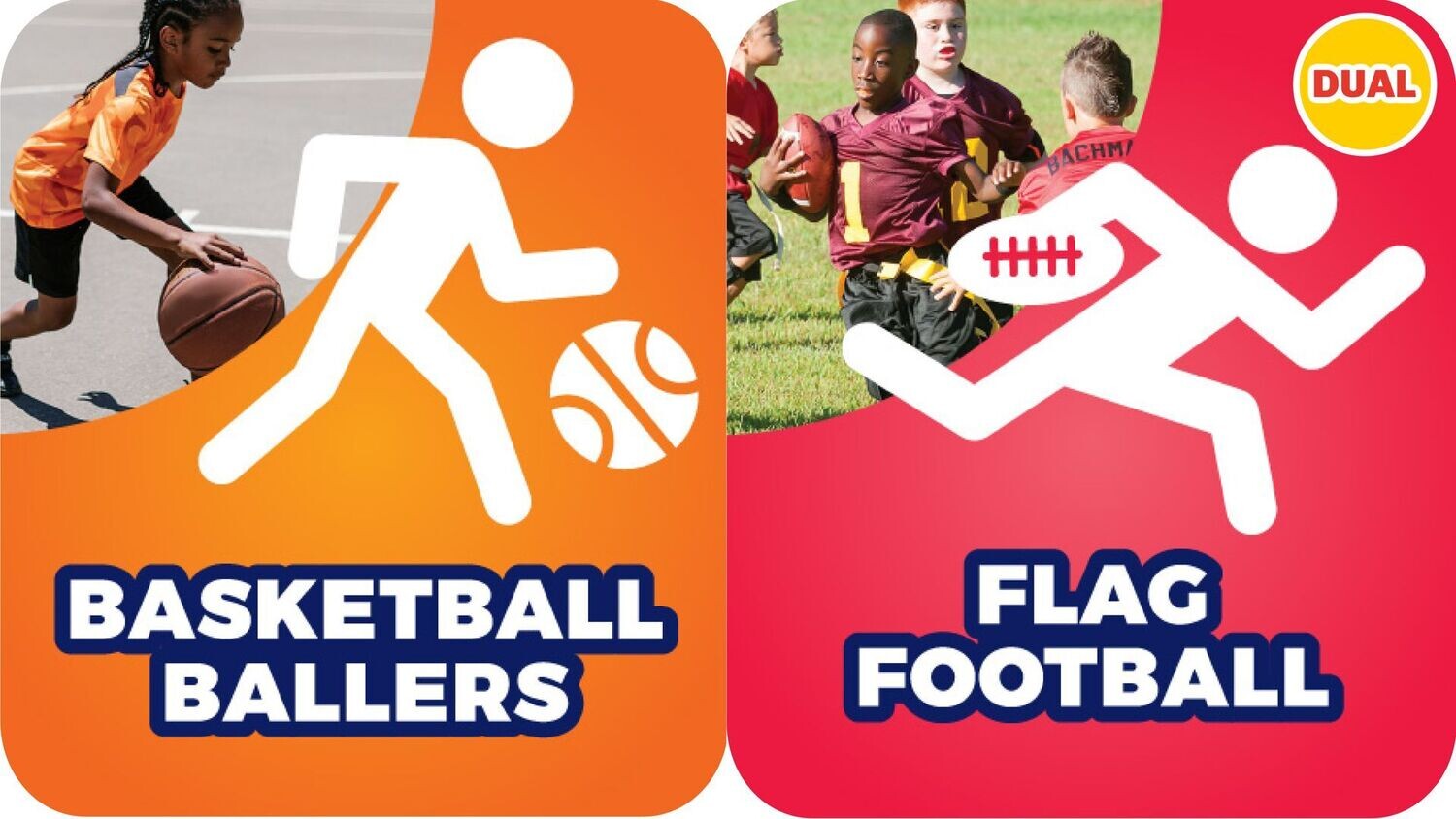 Basketball-Flag Football Dual Program: Spring 2024 Payment (3 Classes)