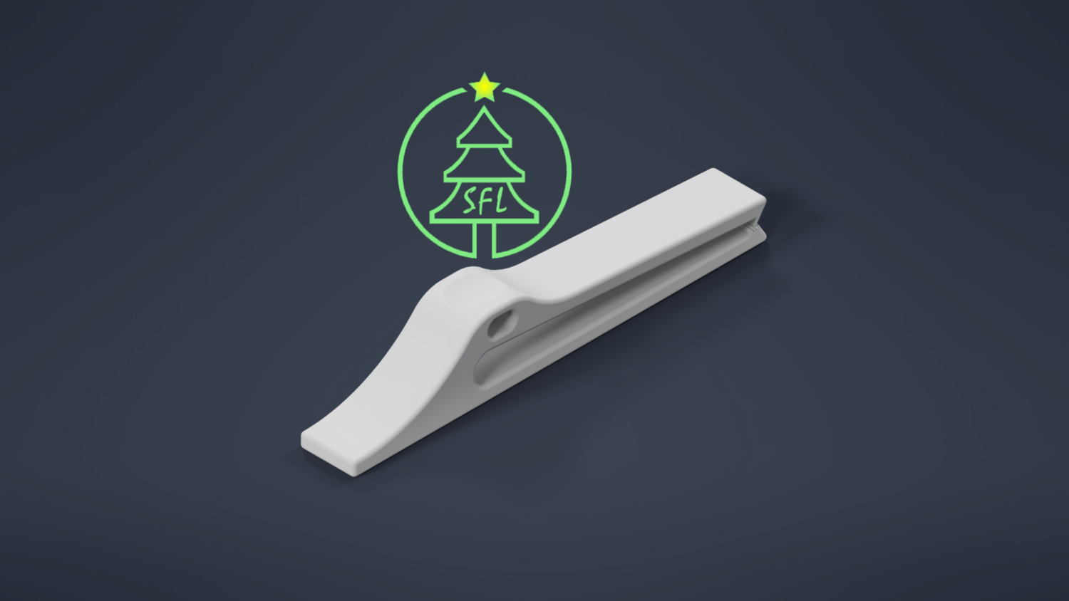 STL File - 20mm PVC Perpendicular Shingle Clip