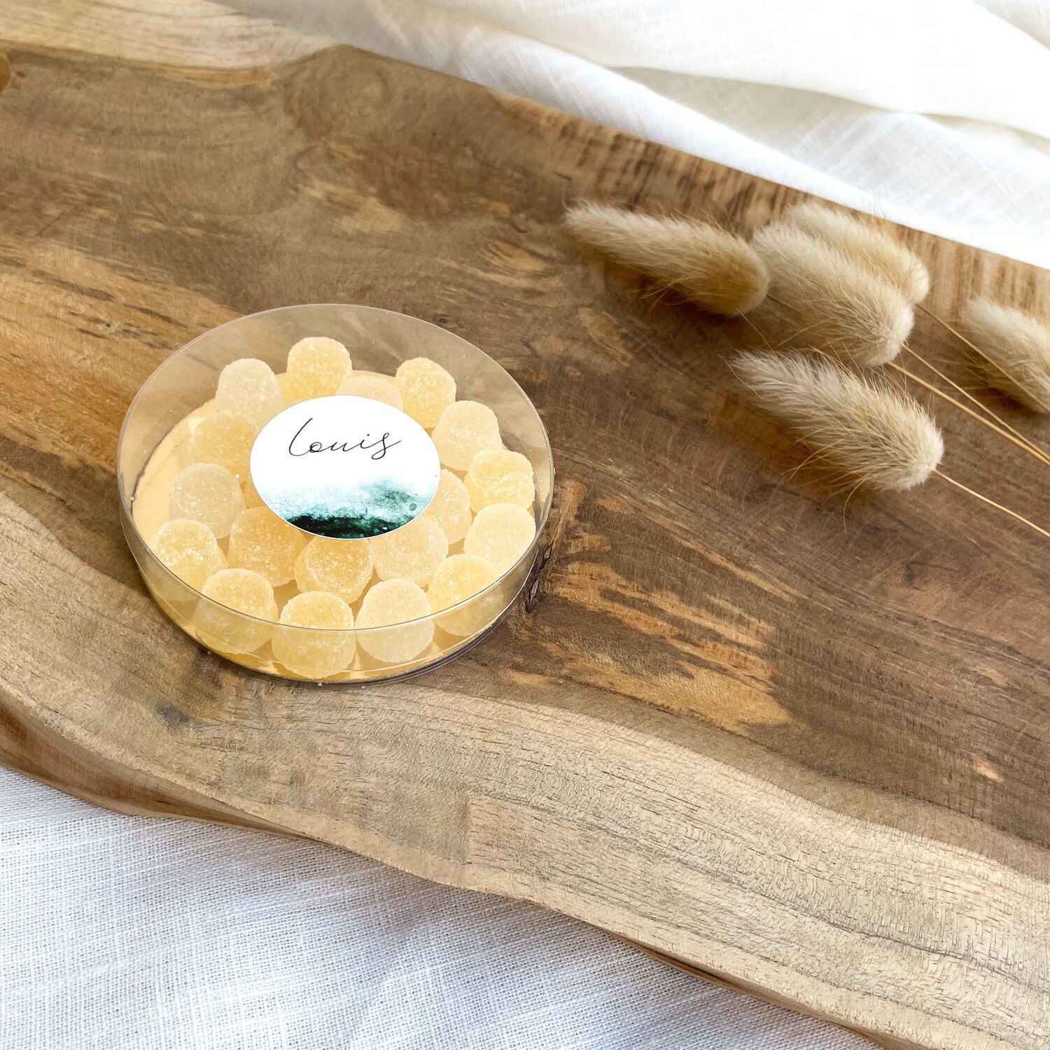 Rond doosje met snoepjes – wit – set van 10 stuks – Store – Tout Petit