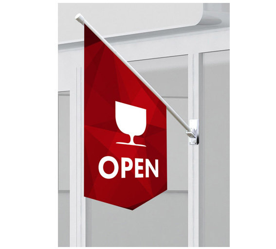 Shop/Office Front Sign Flags