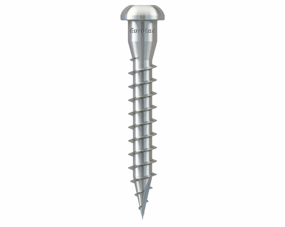5.0mm x 50mm Angle Bracket Screws Zinc Plated