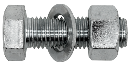 M16 x 35 CE Assembled Hex Set / Nut /Washer Zinc Plated