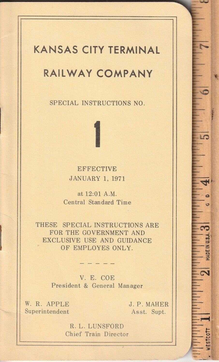 Kansas City Terminal Railway 1971