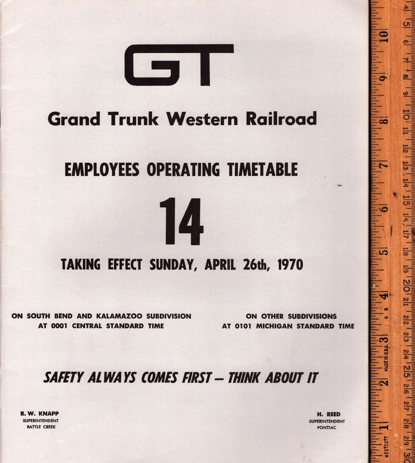 Grand Trunk Western Railroad 1970