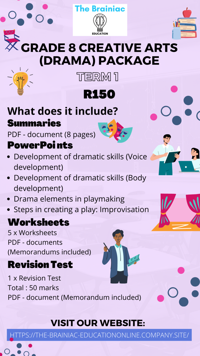 Gr 8 Creative Arts (Drama) Package - Term 1