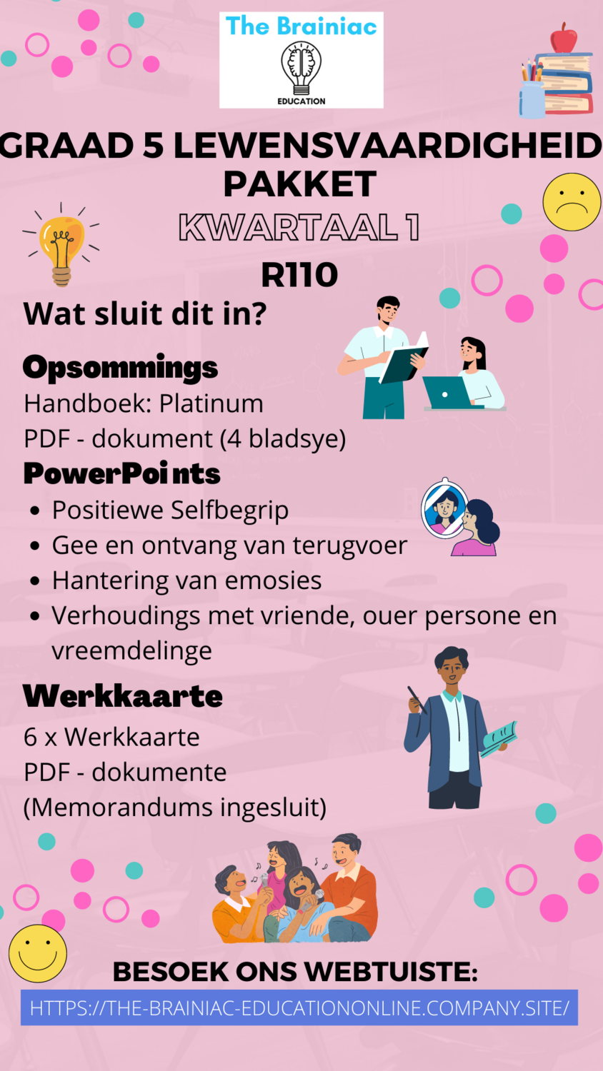 Gr 5 Lewensvaardigheid (PSW) Pakket - Kwartaal 1