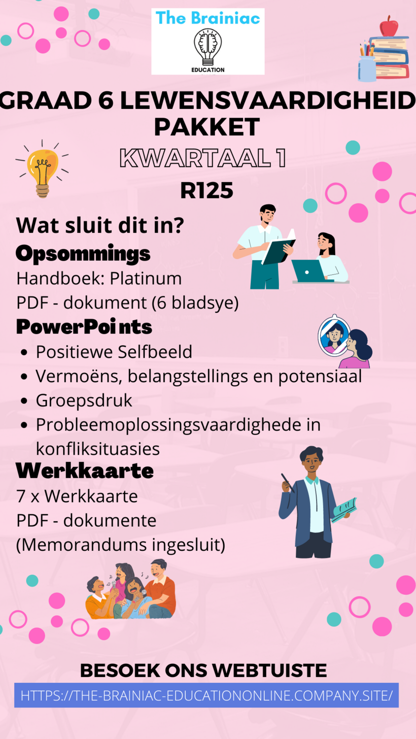 Gr 6 Lewensvaardigheid (PSW) Pakket - Kwartaal 1