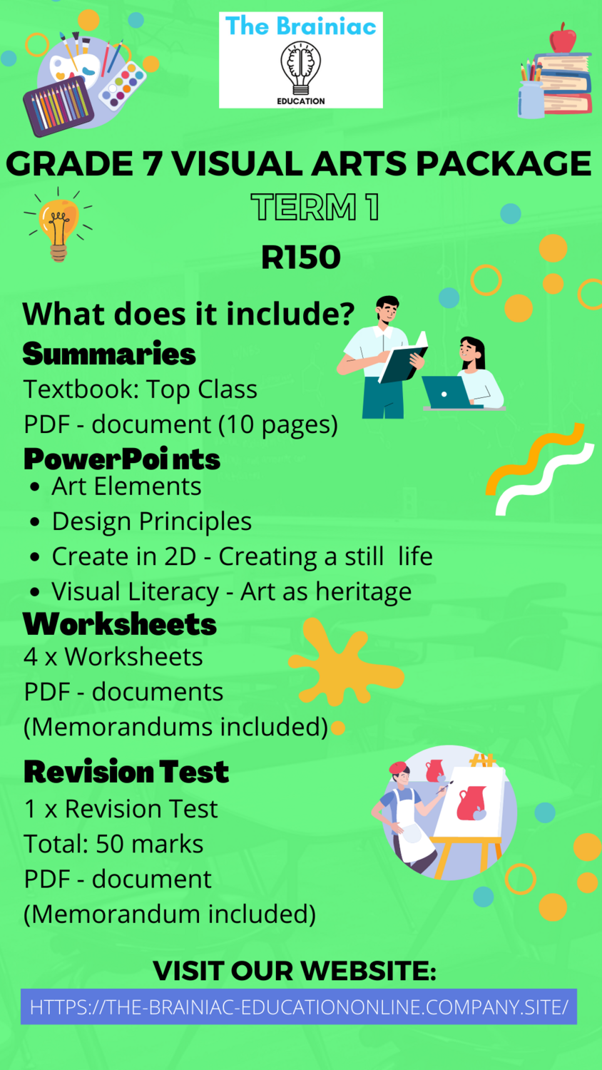 Gr 7 Creative Arts (Visual Arts) Package - Term 1