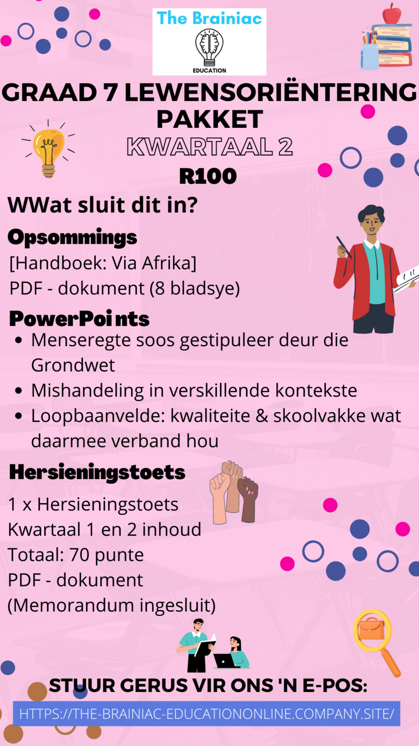 Gr 7 Lewensoriëntering Pakket - Kwartaal 2