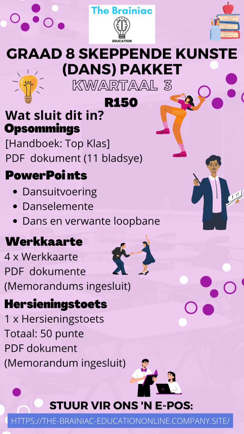 Gr 8 Skeppende Kunste (Dans) Pakket - Kwartaal 3