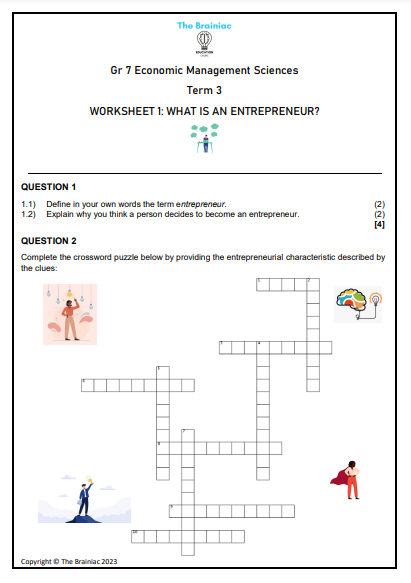 Gr 7 EMS Worksheets - Term 3