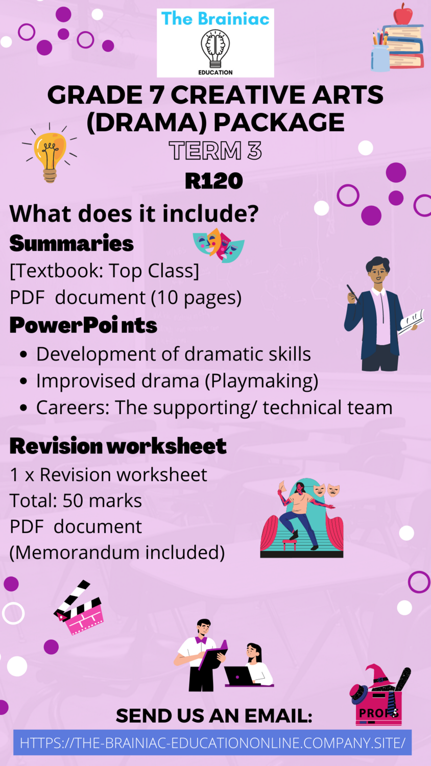 Gr 7 Creative Arts (Drama) Package - Term 3