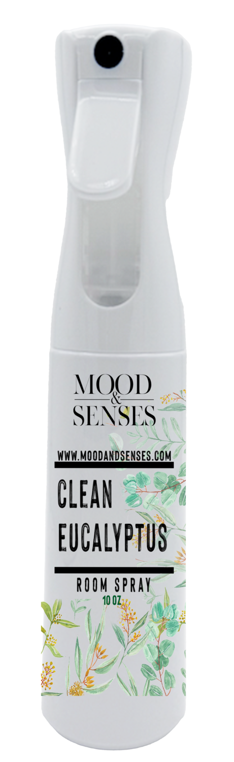 Clean Eucalyptus 10 oz Continuous Room Spray - Store - Mood And Senses LLC