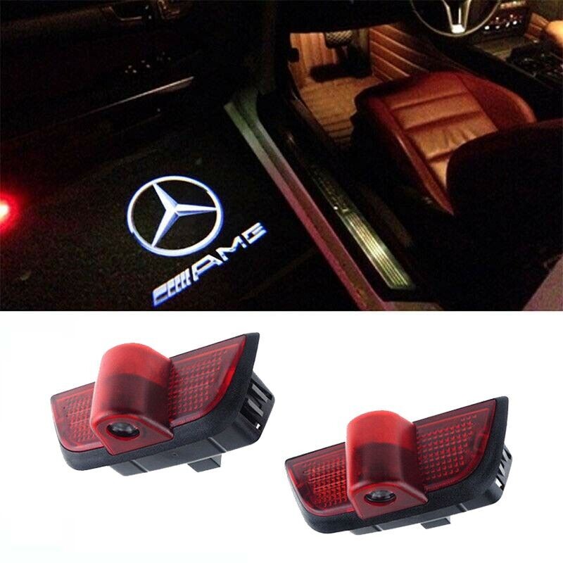 Cree LED Light Projector Logo For Mercedes Benz W204 Door Courtesy ...