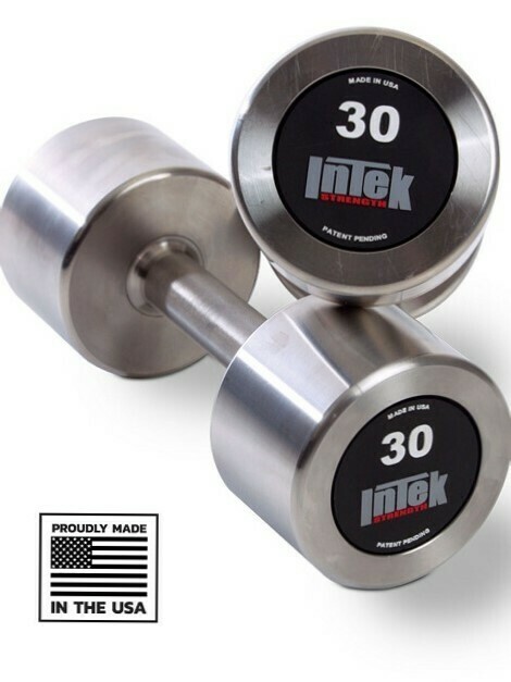 INTEK Delta Series Stainless Steel Dumbbell Set