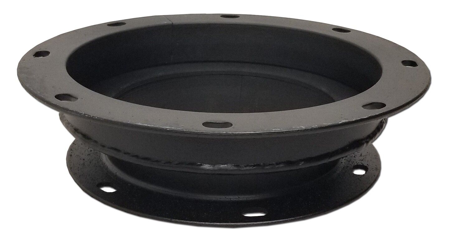 8” to 6” Steel Slotted Flange Transition Plate Adapter