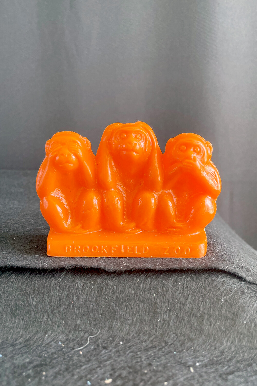 Plastic Three Monkeys Souvenir [Brookfield Zoo] | Mold-A-Rama Inc.