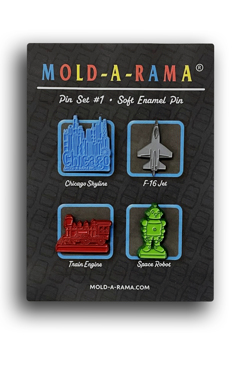 Souvenir Pin Set #1 [Soft Enamel] | Mold-A-Rama Inc.
