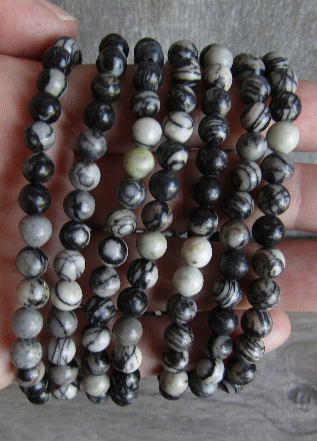 Polished Black Jasper Bracelet