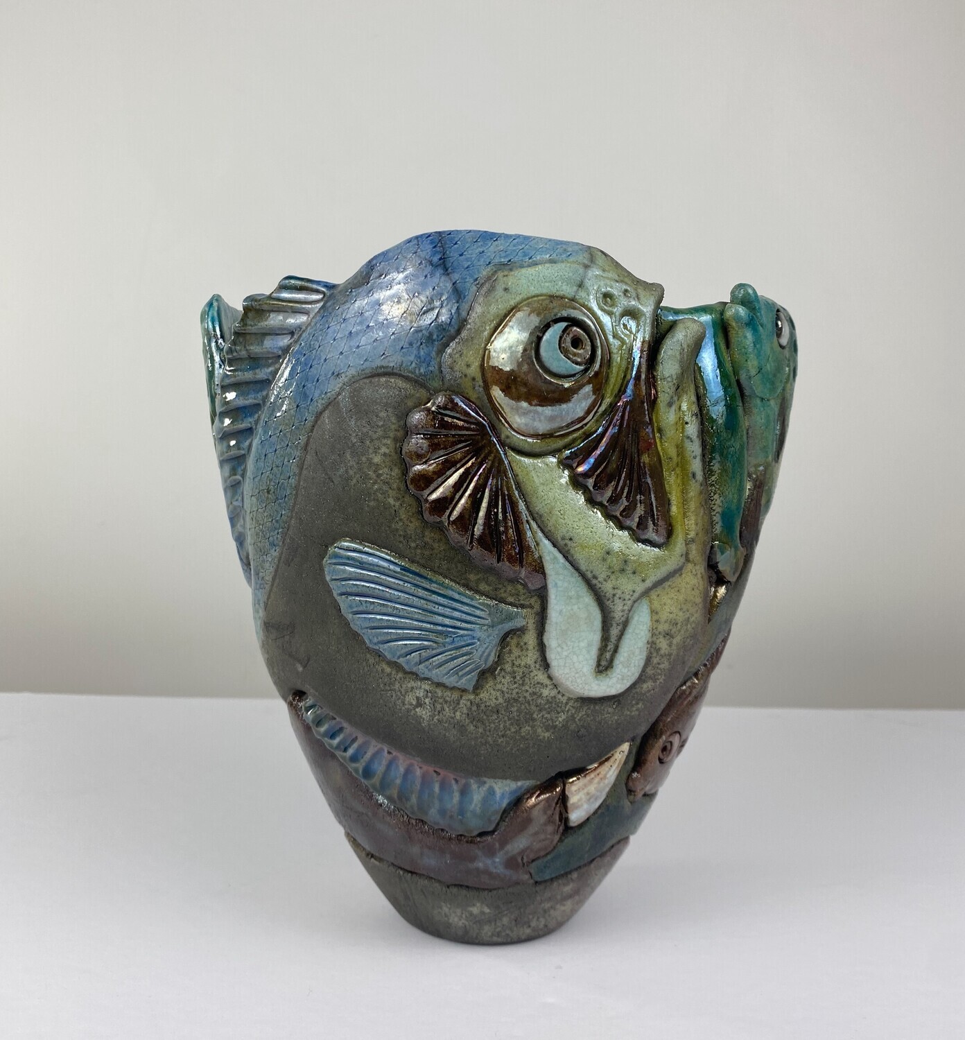 Fish Raku Vase | Store | Handworks Gallery
