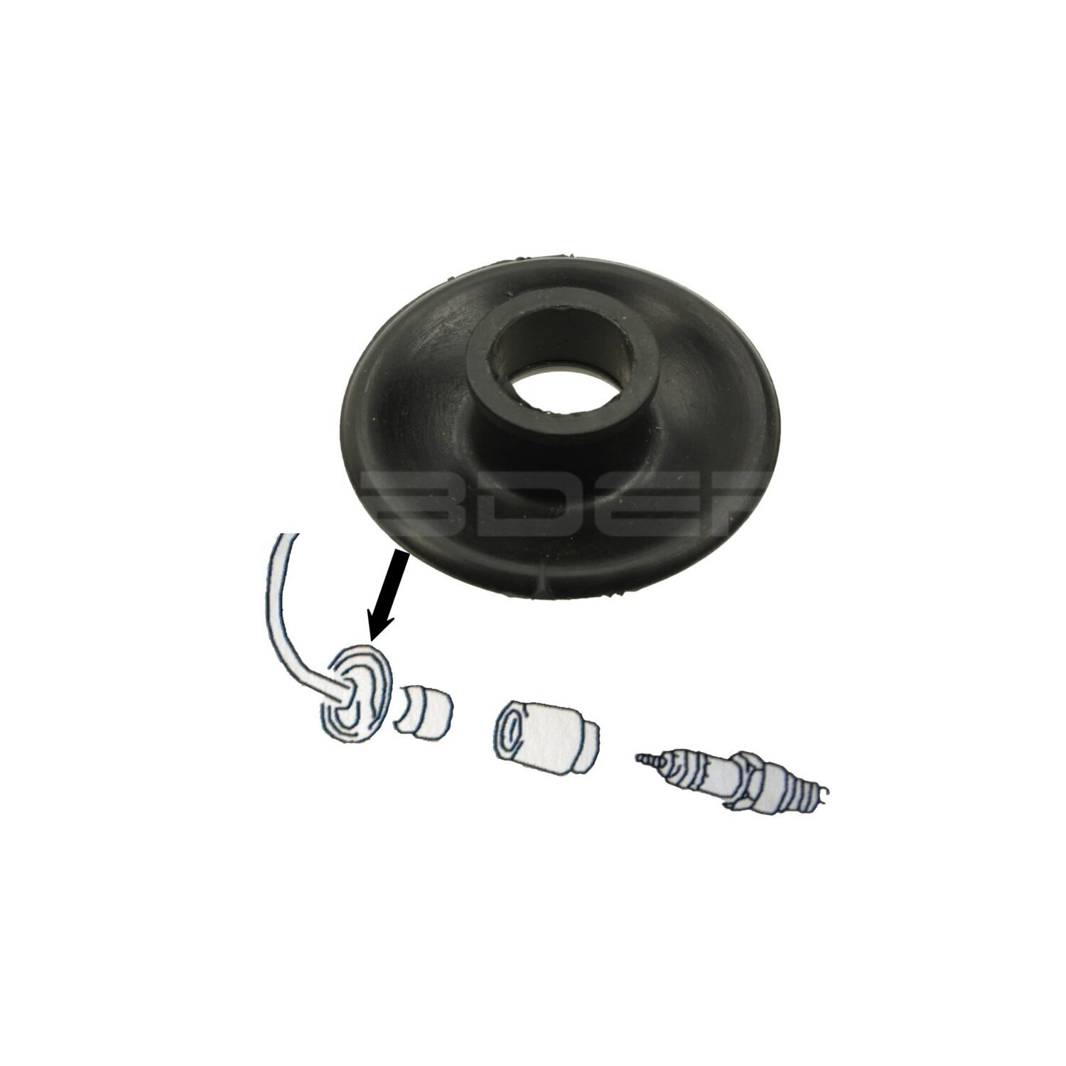 Ignition Lead Seal, Air-Cooled VW's, beetle, ghia, ignition, karmann ...