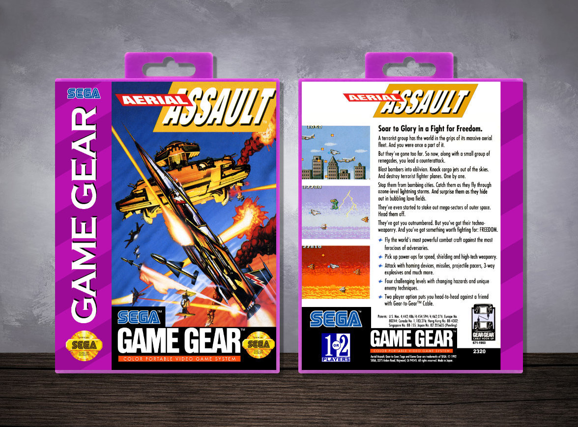 SEGA Game Gear Game Case - Aerial Assault