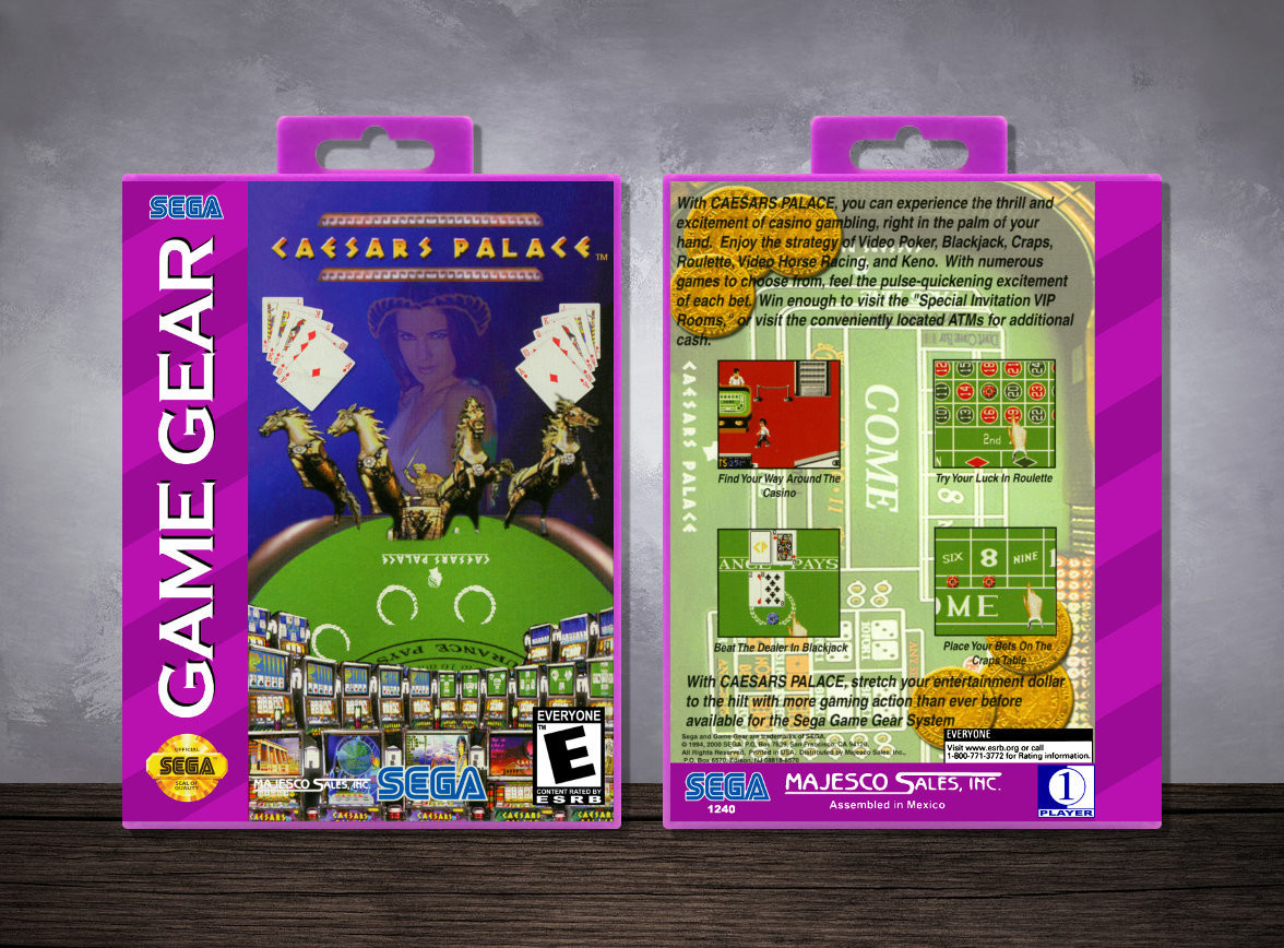 SEGA Game Gear Game Case - Caesars Palace