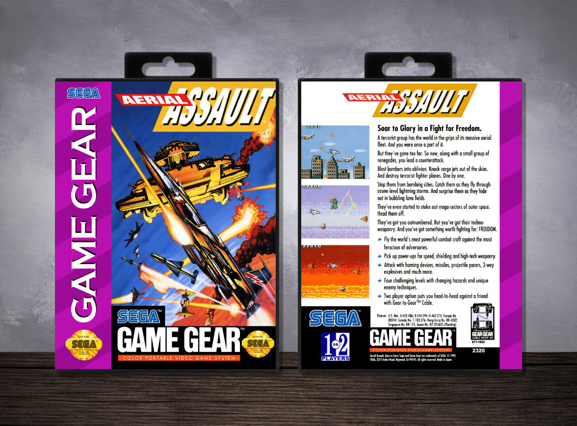 SEGA Game Gear Game Case - Aerial Assault