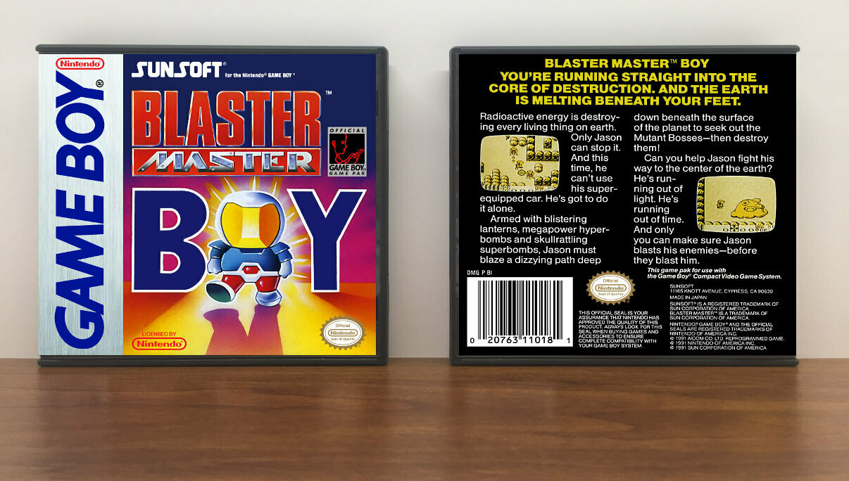 Vintage Gameboy Case | Blaster Master Boy - GB