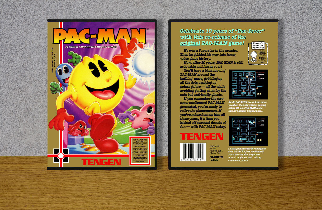 Pac-Man (Unlicensed Tengen Re-release)