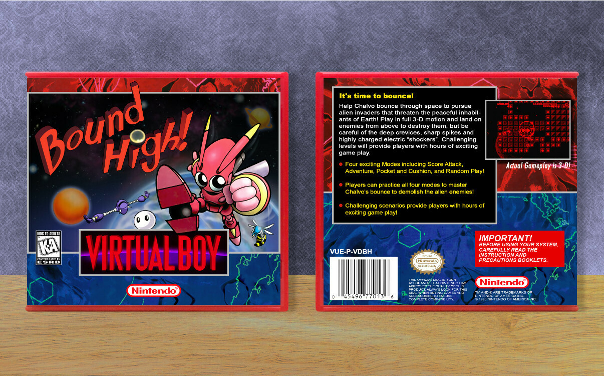 Bound High! - Virtual Boy Case