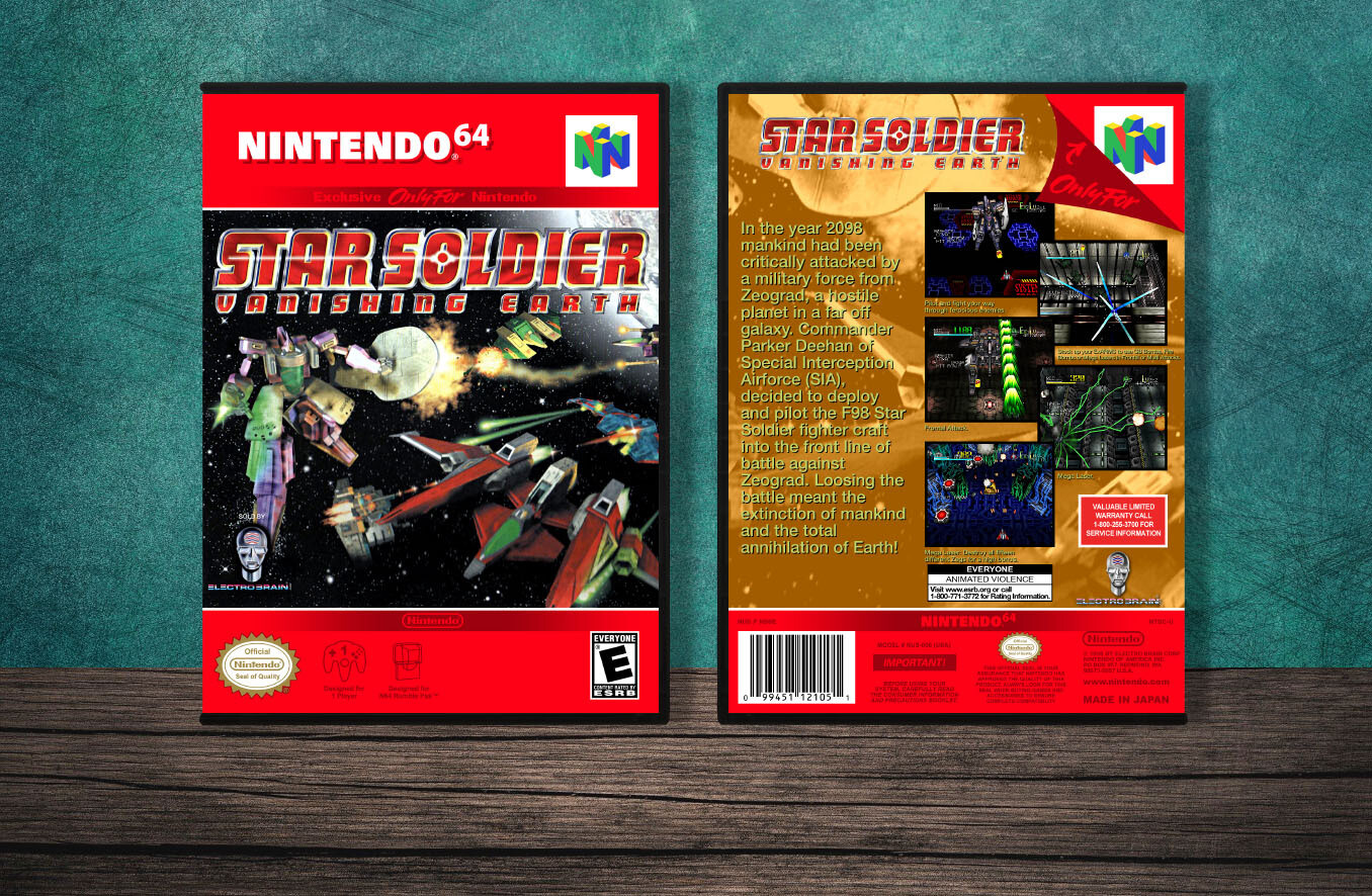 Star Soldier: Vanishing Earth - N64 Video Game Case