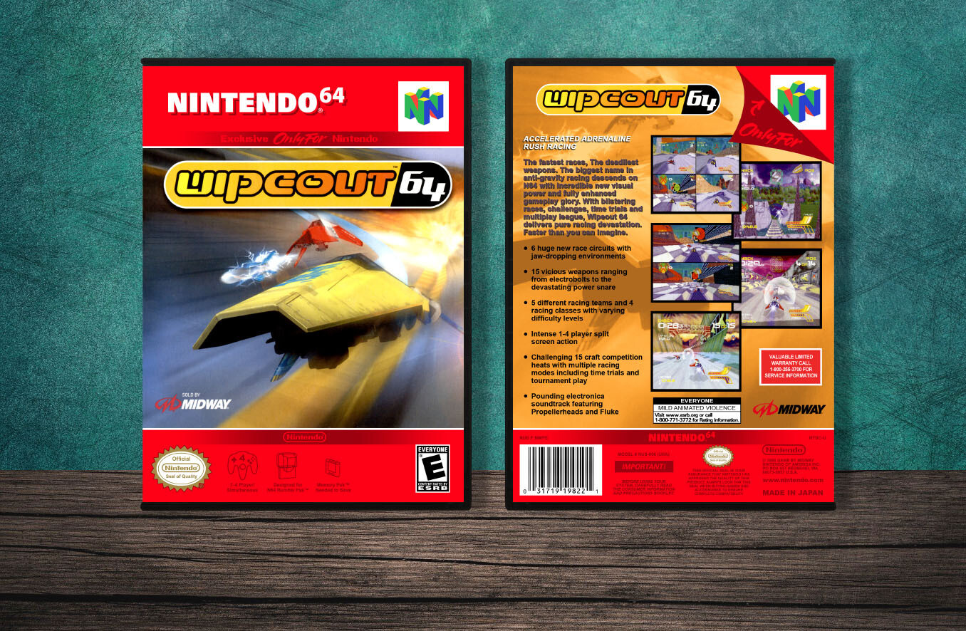 Wipeout 64 - N64 Video Game Case